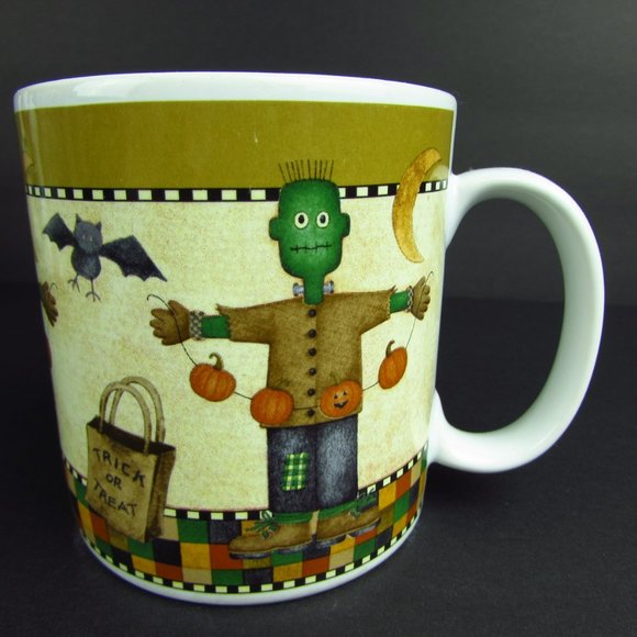 Debbie Mumm | Dining | Debbie Mumm Frankenstein Scarecrow Trick Or ...